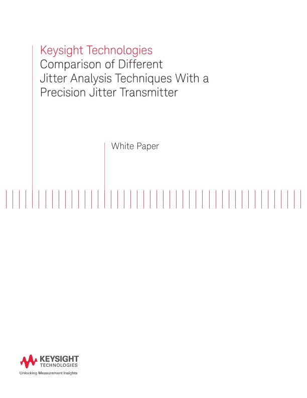 Comparison of Jitter Analysis Techniques PDF Asset Page | Keysight